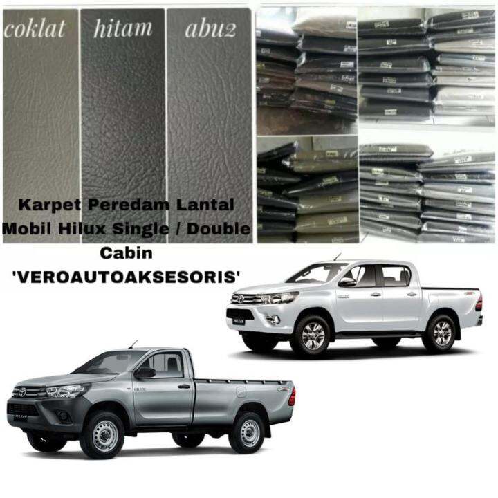 Karpet Dasar Peredam Lantai Mobil Hilux Single/Double Cabin | Lazada ...