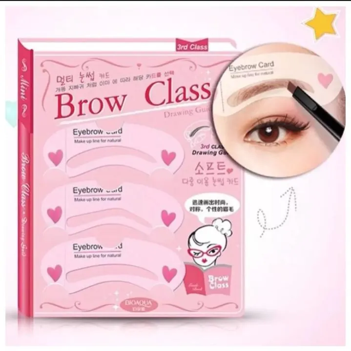 Cetakan Alis Mini Set - Alat Bantu Cetak Alis Natural Mini Brow Class | Lazada Indonesia