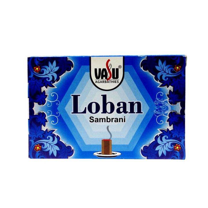 Vasu Loban Sambrani Dhoop- Arabic Cleansing Incense From India(12pcs ...