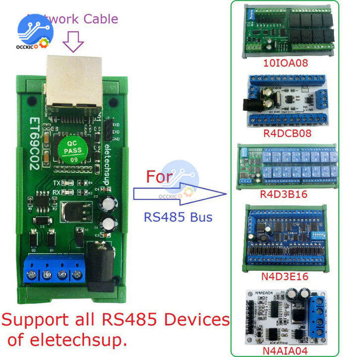 Rs485 Modbus Rtu Tcp To Ethernet Network Udp Tcp Client Server Mqtt Converter Serial Port Server