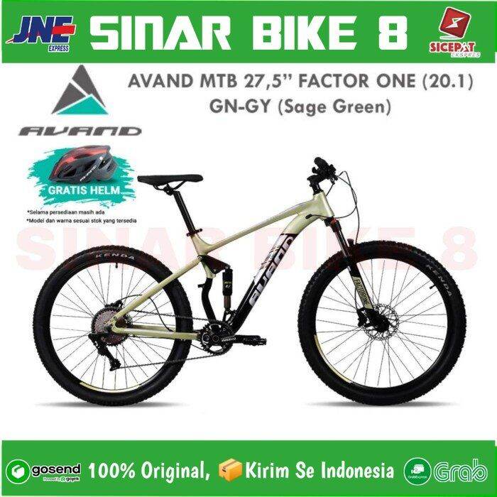 Sepeda Gunung Ukuran 27.5 Inch MTB AVAND FACTOR ONE Full Suspension 10 ...