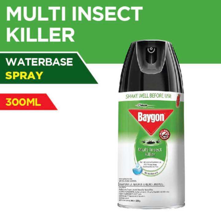 Baygon Spray Protector Multi-Insect Killer Water Based - 300ml | Lazada PH