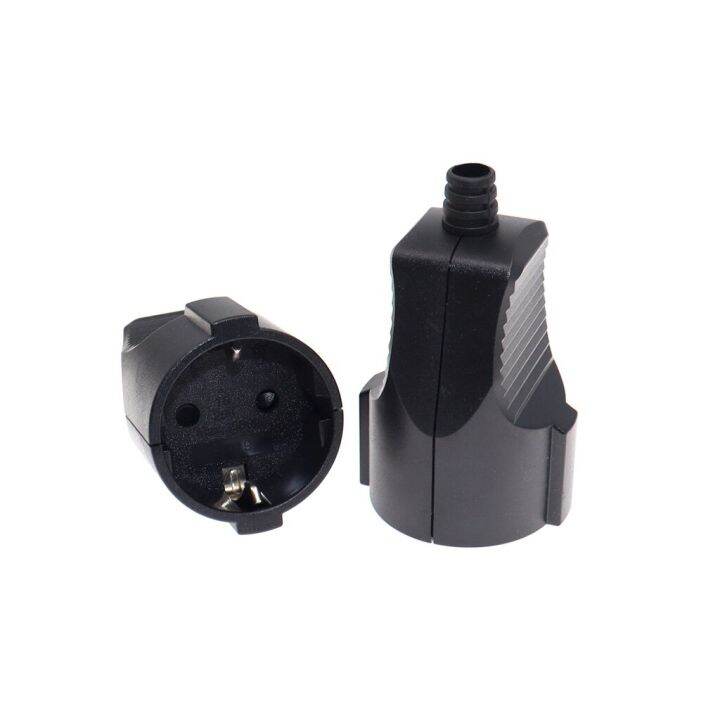 16A 250V EU Power Cord Male Female Wiring Plug Detachable Assembly Electric Plug Socket for ...