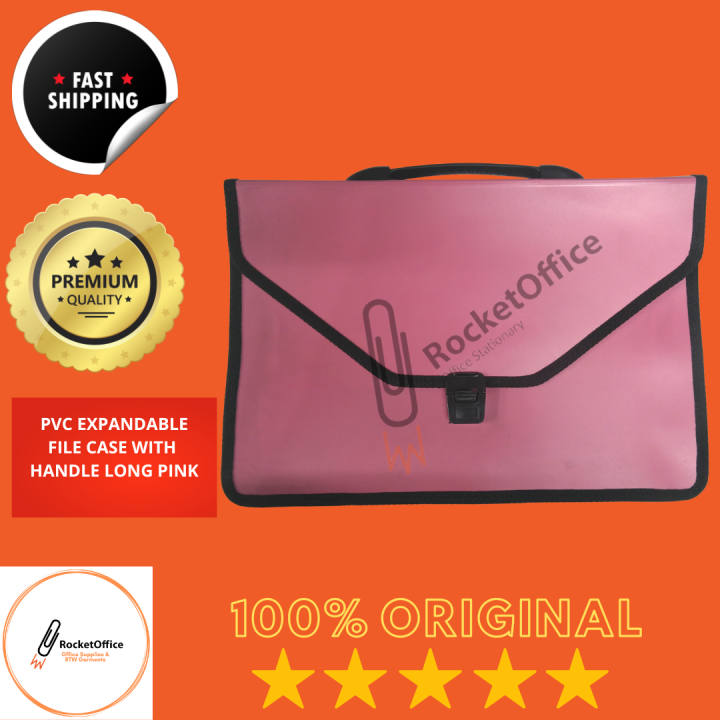 File Case Expandable Envelope PVC Clear Assorted Color Long Size ...