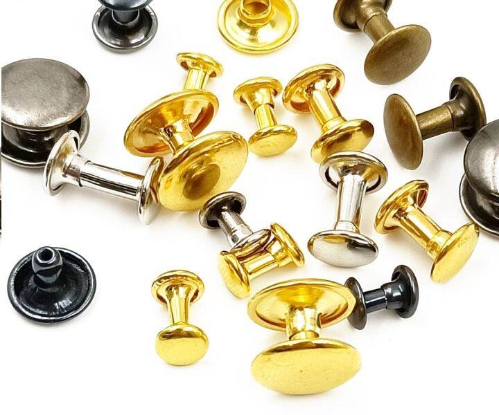 Nút tán rivet (đinh tán) 2 mặt Bằng Thau không gỉ Màu vàng, màu đồng ...