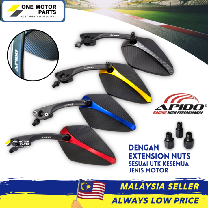 APIDO SIDE MIRROR UNIVERSAL CERMIN SISI MOTOR BOLEH LIPAT - YAMAHA ...