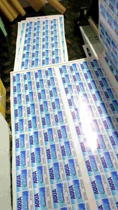 WATER REFILLING STATION ROUND GALLON STICKER WATERPROOF (100pcs/set ...