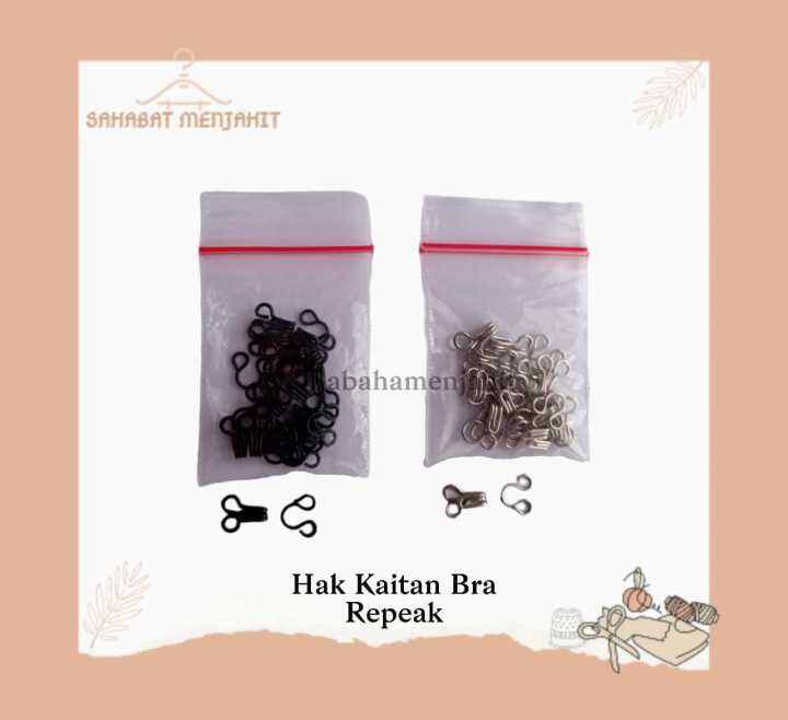 Hak Kait / Pengait Bra / Kaitan BH / Kancing Hook Bra Isi Per 12pcs ...