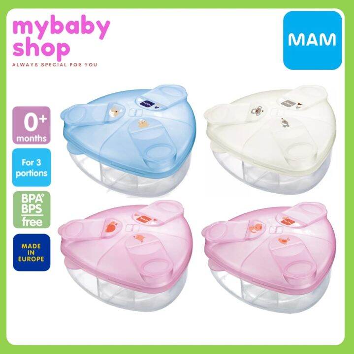 MAM Baby Milk Powder Container Box 3 Compartments 奶粉罐 | Lazada