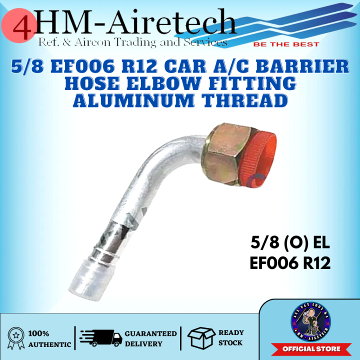 FOURHM Car Air Conditioning Barrier Hose 5/8 EF006 R12 Elbow Fitting Aluminum Thread | Lazada PH