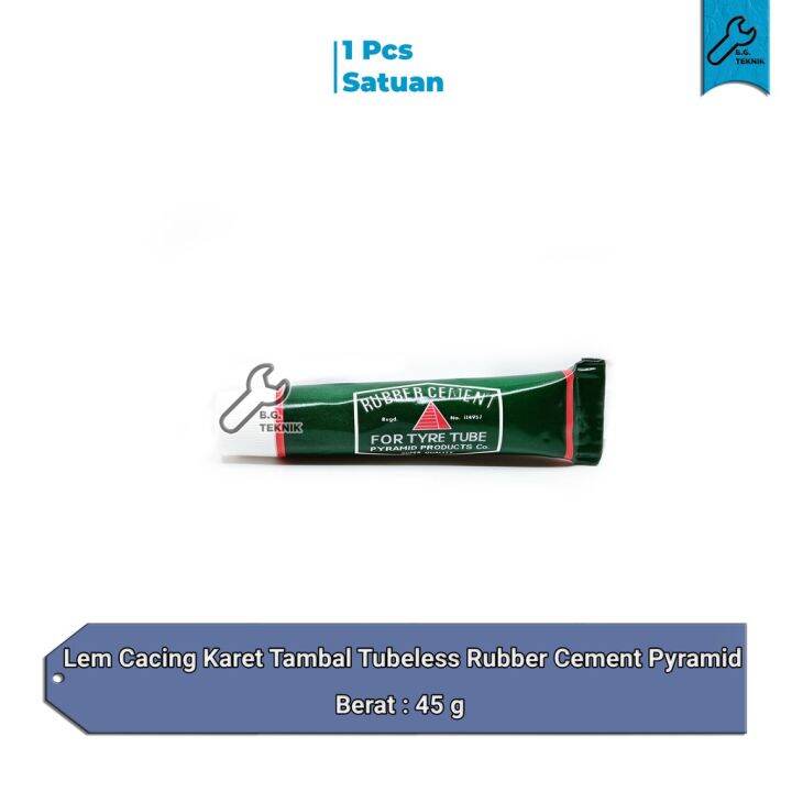Rubber Cement Lem Cacing Tubeless Karet Tambal Tip Top Pyramid [40 gr ...