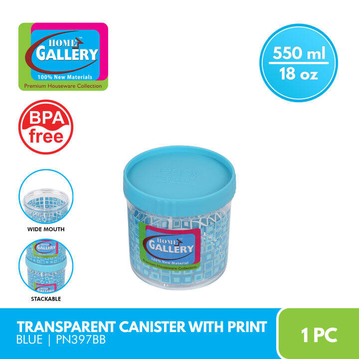 Home Gallery Flat Canister With Print 100% Food Grade Material | BPA ...