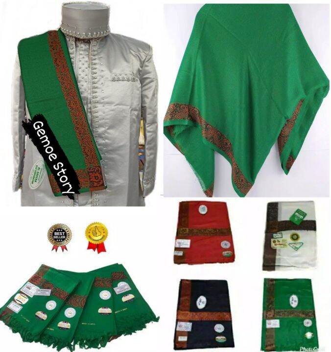 Sorban Arifat Hijau Surban Arab Sorban Kashmiri Sorban Haji Sorban Pria ...
