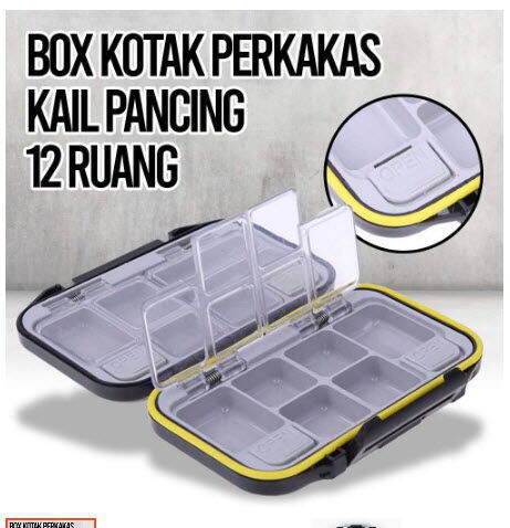 Aneka Box Kail / Box untuk peralatan Kail tau timah untuk mancing / Box ...