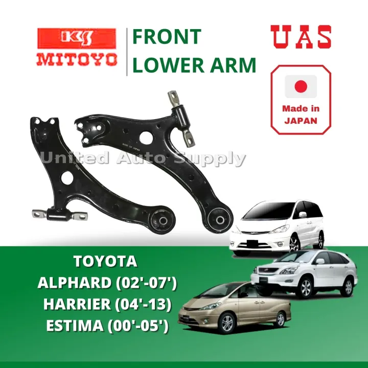 TOYOTA Alphard ANH10 Estima ACR30 Harrier ACU30 MCU30 GSU30 Front Lower Arm 48069-58010 MITOYO ...