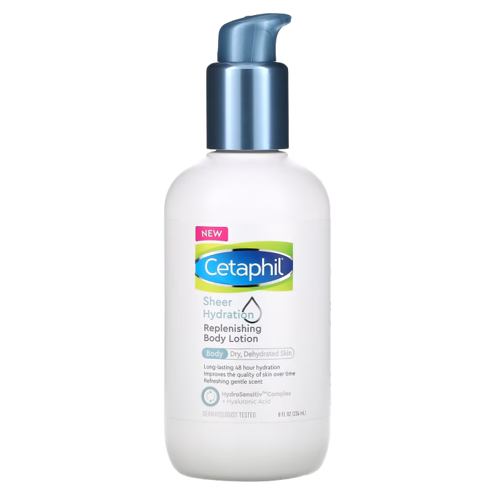 Cetaphil Replenishing Body Lotion Sheer Hydration 8 fl oz (236 ml ...