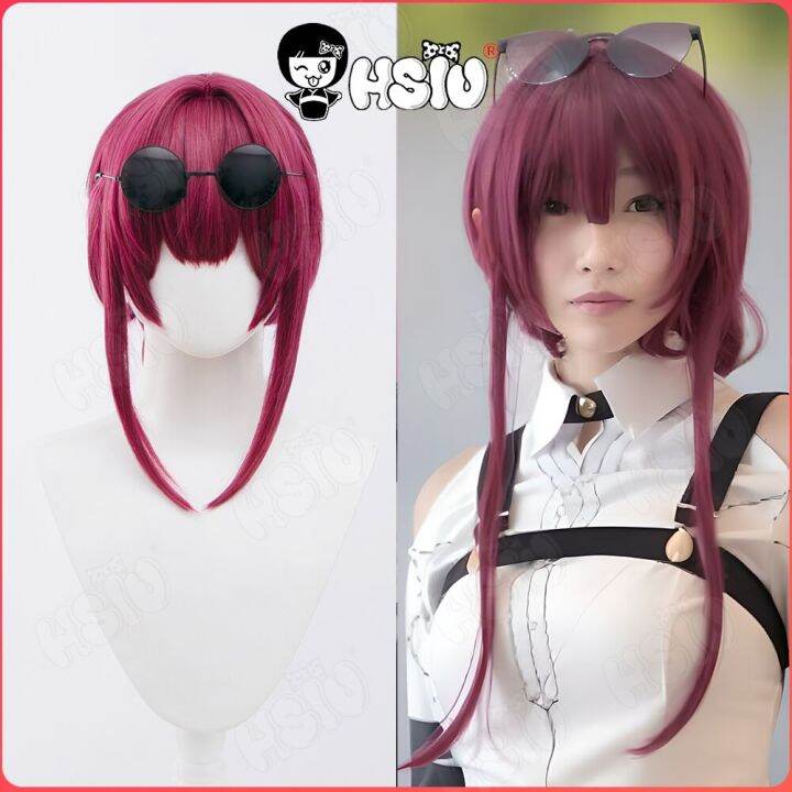 Kafka Cosplay Wig Game Honkai Star Rail Cosplay HSIU 50CM Jujube Red ...