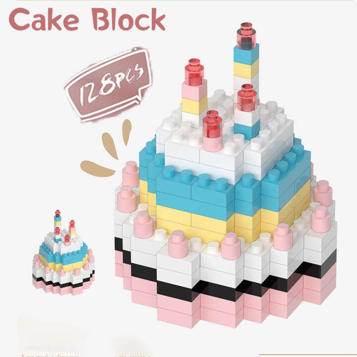 Unique and interesting birthday cake set Mini Blocks Grain Birthday ...