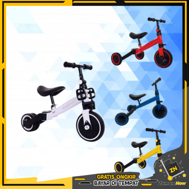 Zaman Now – Sepeda Anak 3 Roda 2in1 / Mainan Sepeda Keseimbangan Anak ...