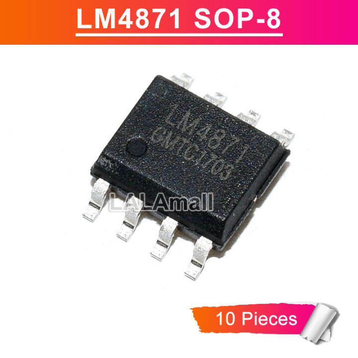 10pcs LM4871 SOP-8 4871 LM4871MX LM4871M LM4871T SOP8 SMD 3W Audio ...