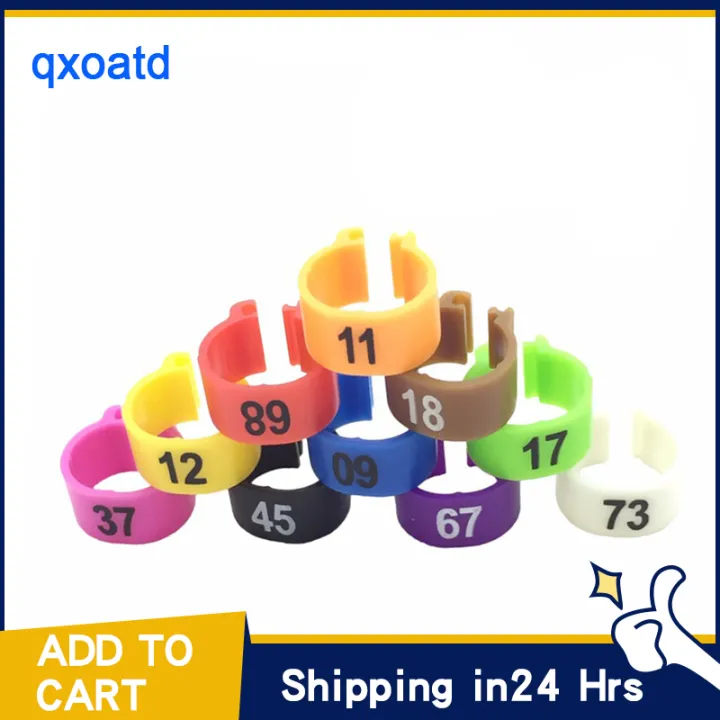 100pcs Numbered Bird Foot Ring Leg Bands Dove Legs Band with Numbers ...