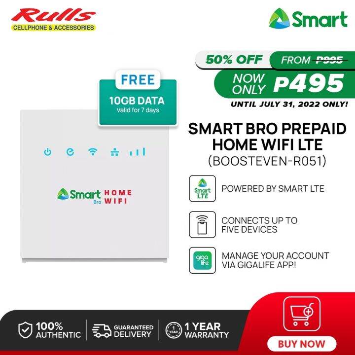 SMART Bro Prepaid LTE (Boosteven-R051) with FREE 10GB Data valid for 7 ...