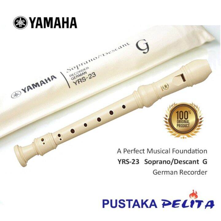 YAMAHA Soprano Recorder YRS-23-100% ORIGINAL/ Seruling sekolah | Lazada