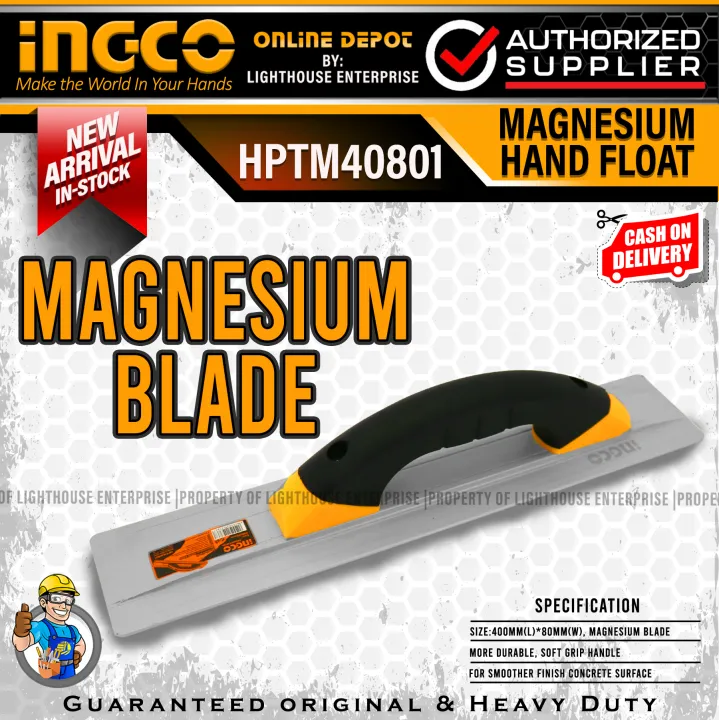 INGCO 400mmx80mm Beveled End Magnesium Hand Float (HPTM40801) *LIGHTHOUSE ENTERPRISE* | Lazada PH