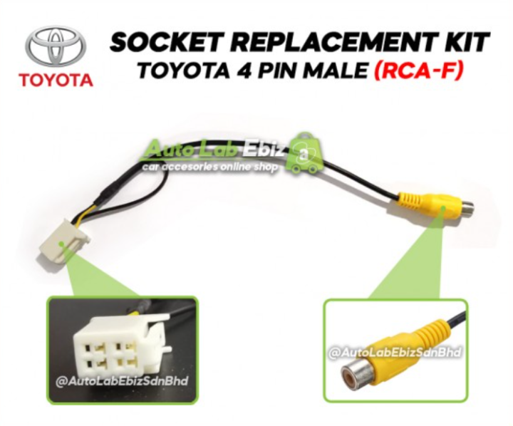 Socket Camera Replacement Kit Toyota -4pin (Male) | Lazada