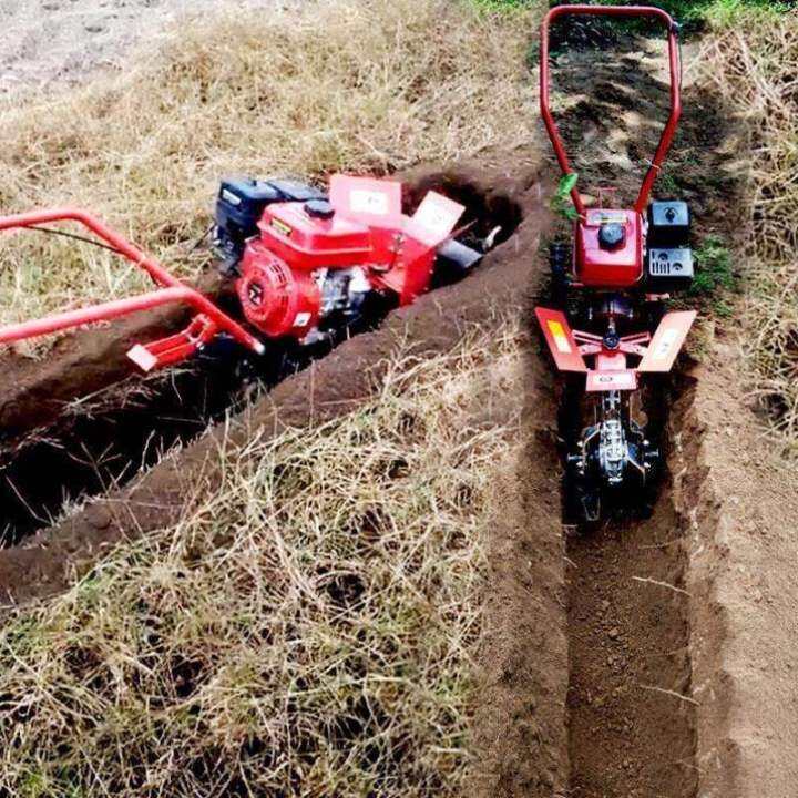 Orchard small multifunctional diesel ditcher gasoline new micro tiller ...