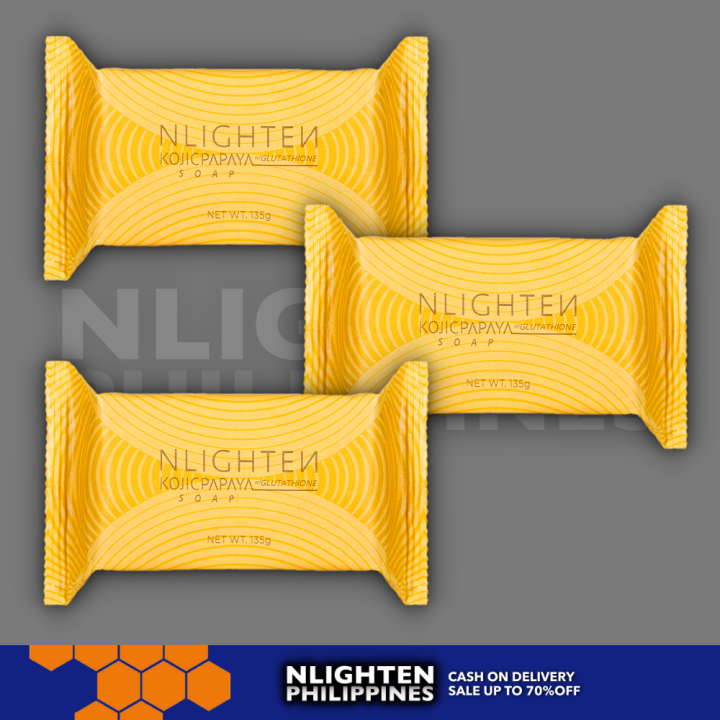 Kojic Papaya Soap with Glutathione NLIGHTEN (3x) | Lazada PH