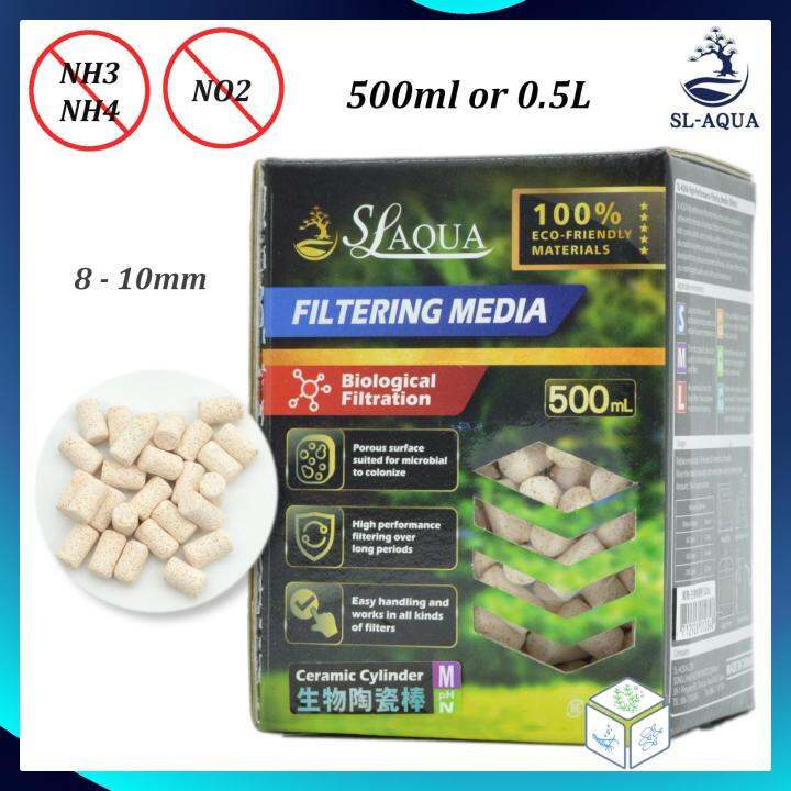 SL Aqua Ceramic Cylinder Bio Filter Media 0.5L | bio filter media ...