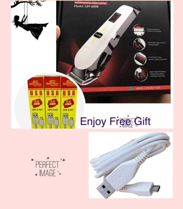 Pro Gemei/Geemy 6008 wireless Rechargeable Hair Trimmer/clipper/shaver ...