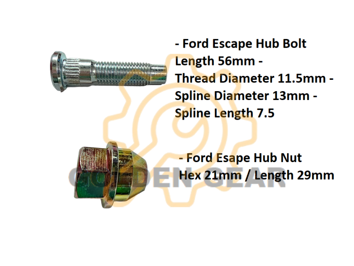 Ford Escape Hub Bolt Stud | Lazada PH