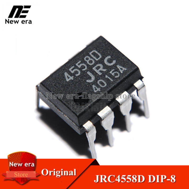 20Pcs Original JRC4558D DIP-8 NJM4558D 4558D JRC4558 NJM4558 DIP8ตัวขยายเสียงแบบคู่ธรรมดาและใหม่ ...