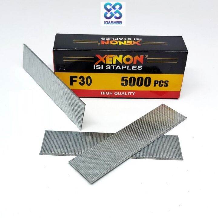 ISI STAPLES F30 isi 5000bh MESIN PAKU TEMBAK REFILL AIR NAILER STAPLER ...