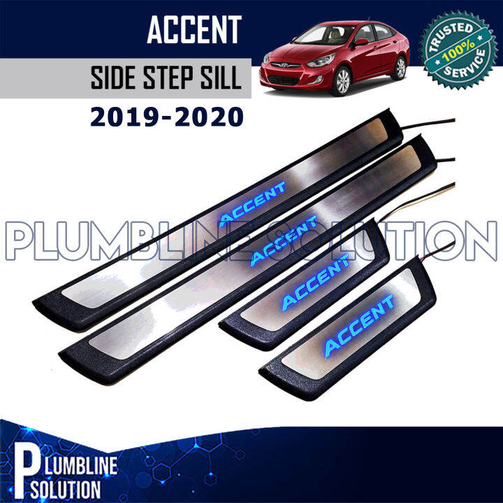 Side Step Sill for Hyundai Accent 2012 2013 2014 2015 2016 2017 2018 ...