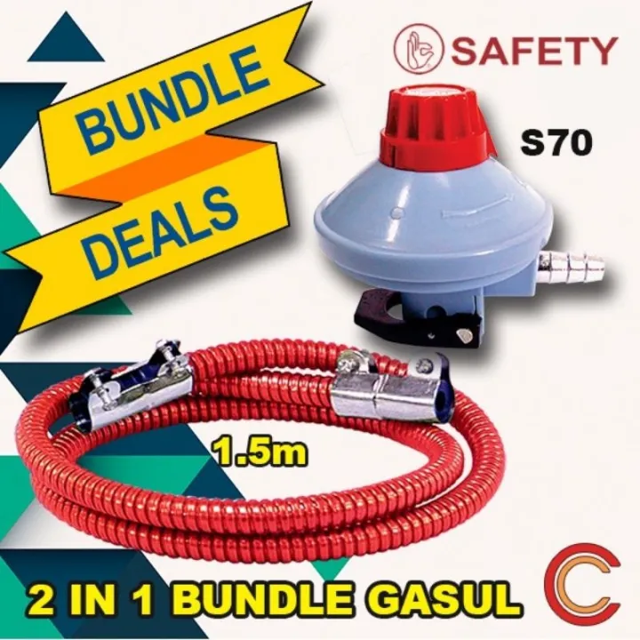 maolve Safety De Salpak or Snap on Gas Stove LPG Regulator for Gasul ...