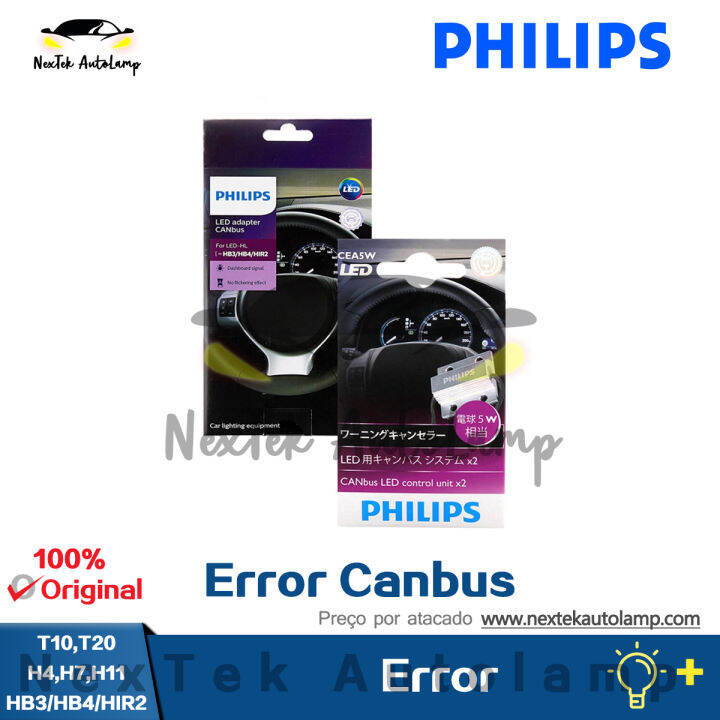 Philips LED CANbus Adapter H4 H7 H8 H11 H16 HB3 HB4 HIR2 5W 20W Decoder ...