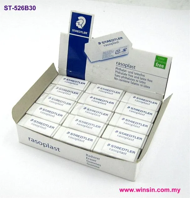 STAEDTLER ERASER rasoplast . * ST-526B30-30 * .size: 43X19X13mm ...