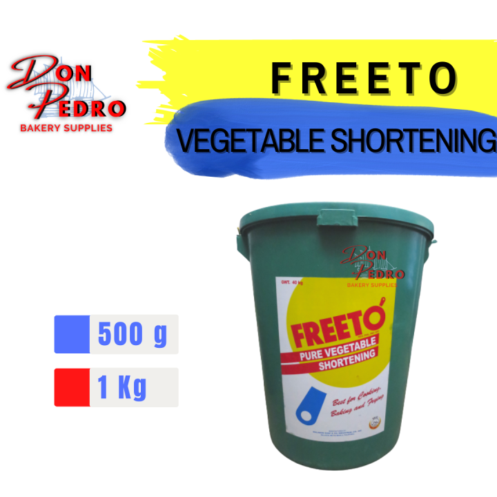 FREETO VEGETABLE SHORTENING LARD FOR BAKING COOKING 1KG | Lazada PH