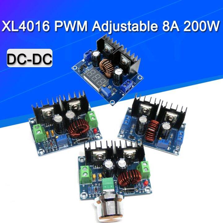 Max 8A XL4016 XL4016E1 200W High Power DC DC PWM Adjustable Step down Buck Converter Module Tire ...