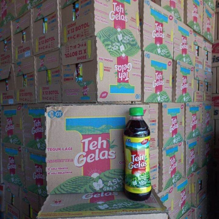 Teh gelas 350 ml 1 dus isi 12 botol | Lazada Indonesia