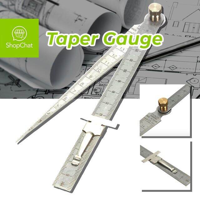 Stainless Steel Gap Taper Gauge Depth Ruler Set | Lazada