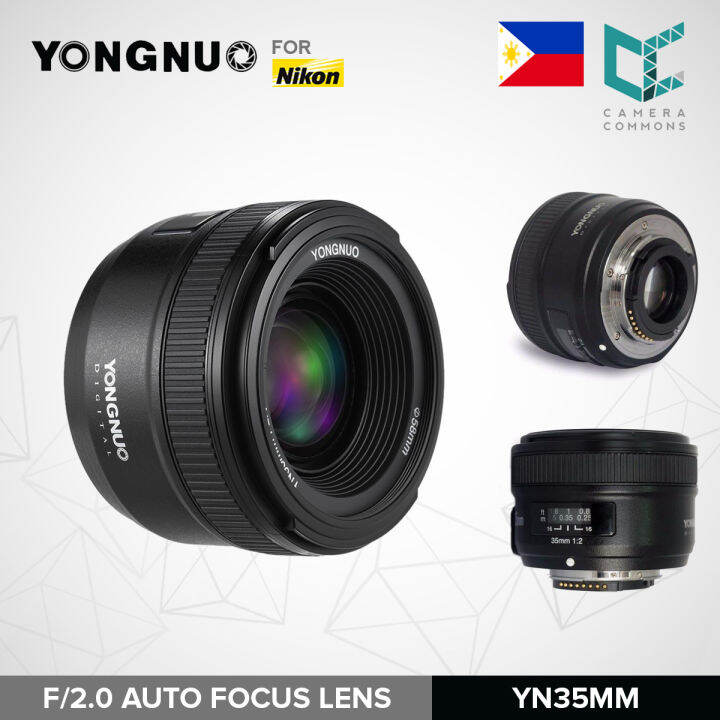 Yongnuo YN35mm f2 Auto Focus for Nikon 35mm | Lazada PH