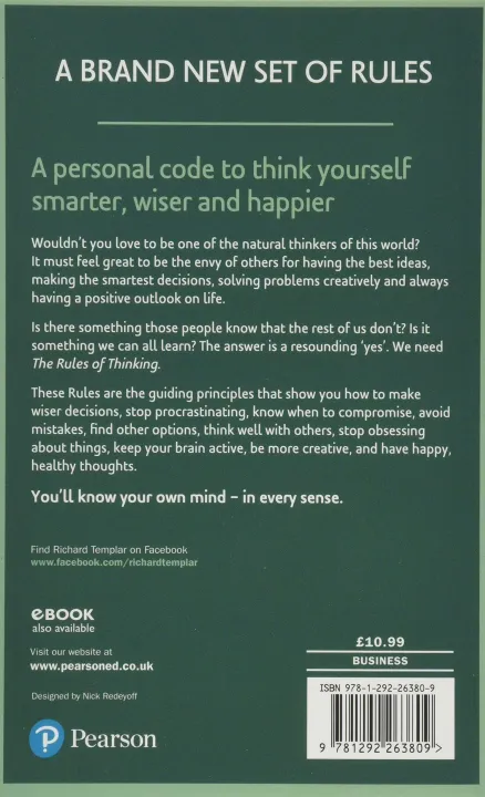 The Rules of Thinking : A personal code to think yourself smarter ...