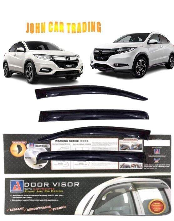 Honda HRV 2015-2021 4" Window Door Visor (AG) H.HR-V Air Press H-RV ...