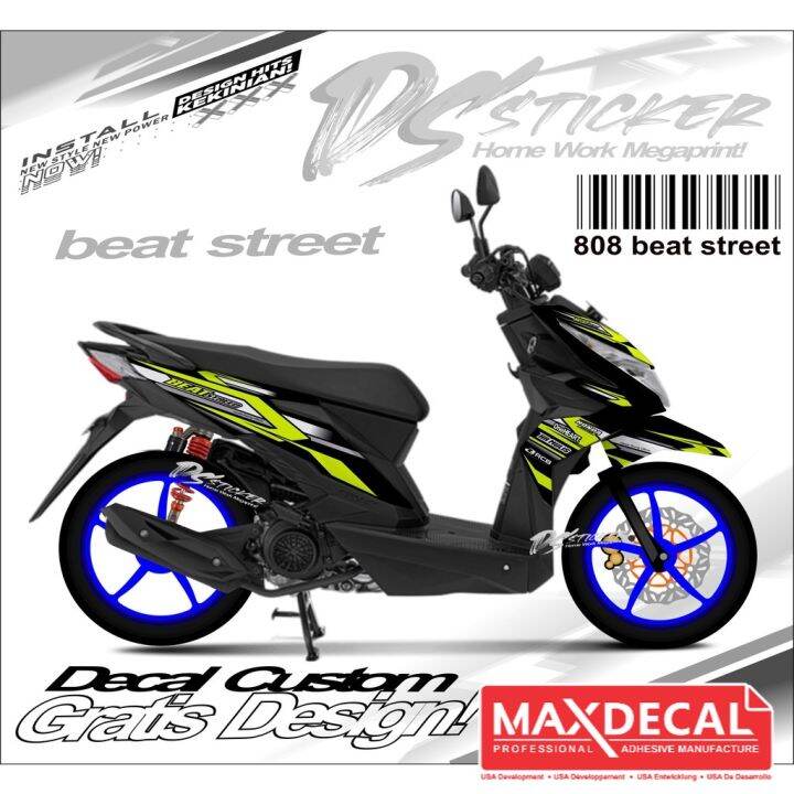 808 sticker decal beat street fulbody desain custom | Lazada Indonesia
