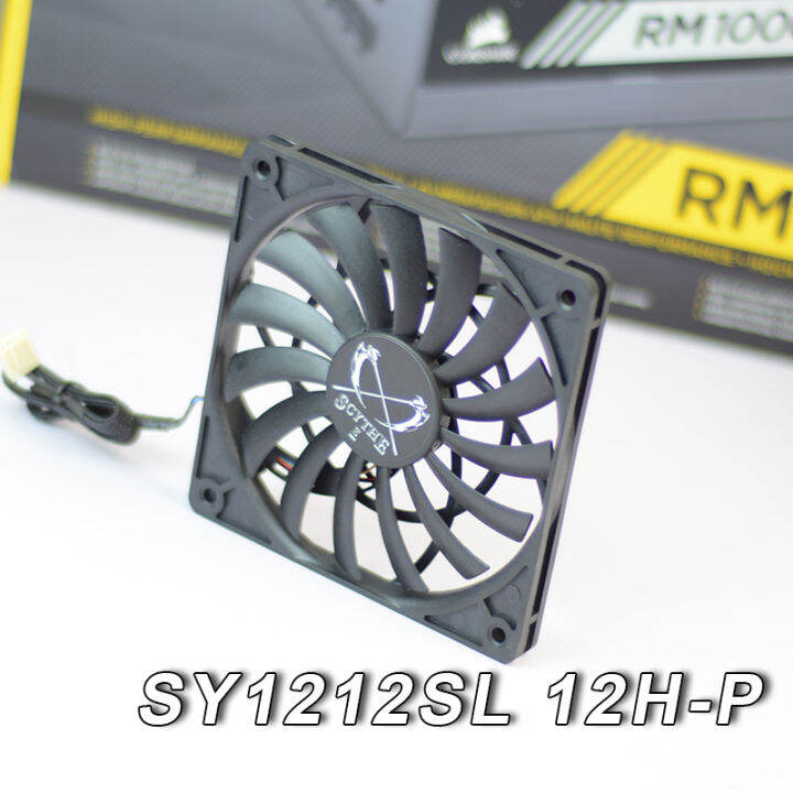 Scythe)12cm thin fan 12mm thick fan PWM chassis fan CPU graphics card ...