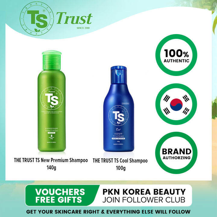 THE TRUST TS New Premium Shampoo (140g), THE TRUST TS Cool Shampoo ...